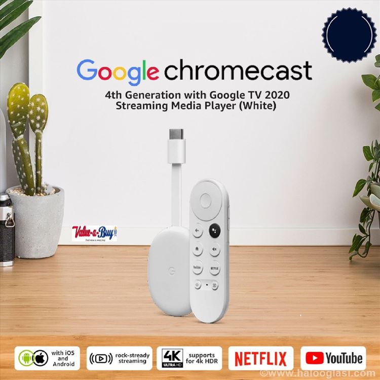 Google Chromecast 4K 4th Gen with Google TV novo | Halo Oglasi
