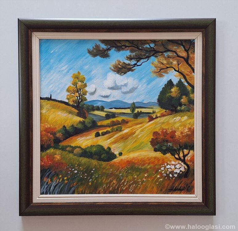 Ulje na platnu - Pejzaz jednog leta, prelepo! | Halo Oglasi