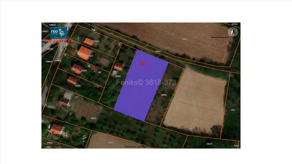 Plac za prodaju, Draževac, 20a | Halo Oglasi