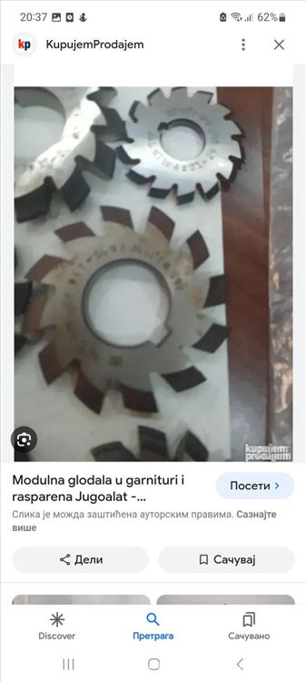 Modulna Glodala za zupcanike u gar i rasparena JAL | Halo Oglasi