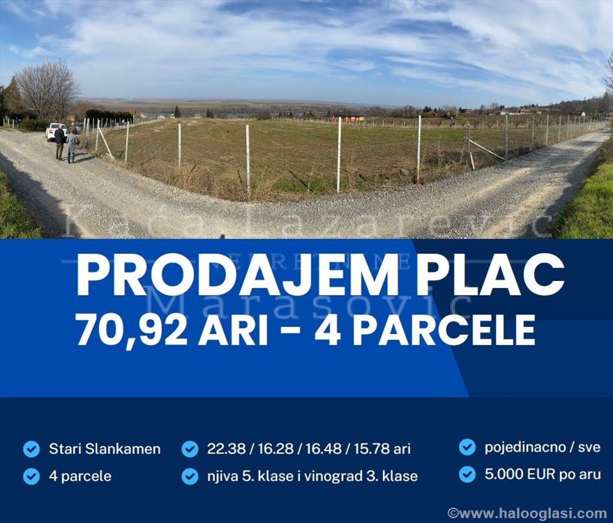 Slankamen, 4 parcele ID#45037 | Halo Oglasi