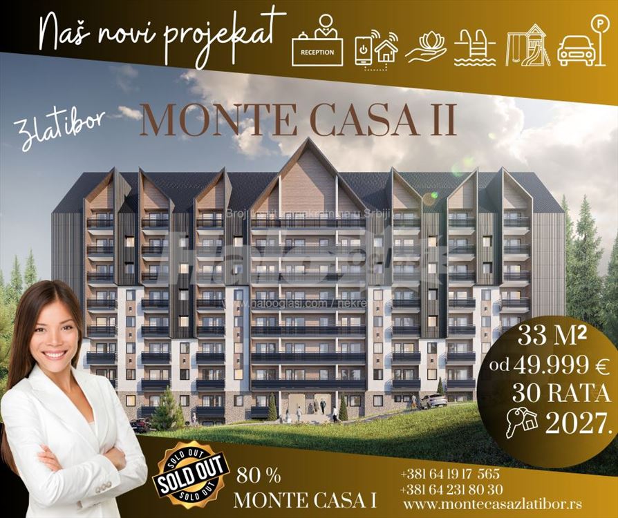 Monte Casa II 33 kvadrata na 30 rata | Halo Oglasi