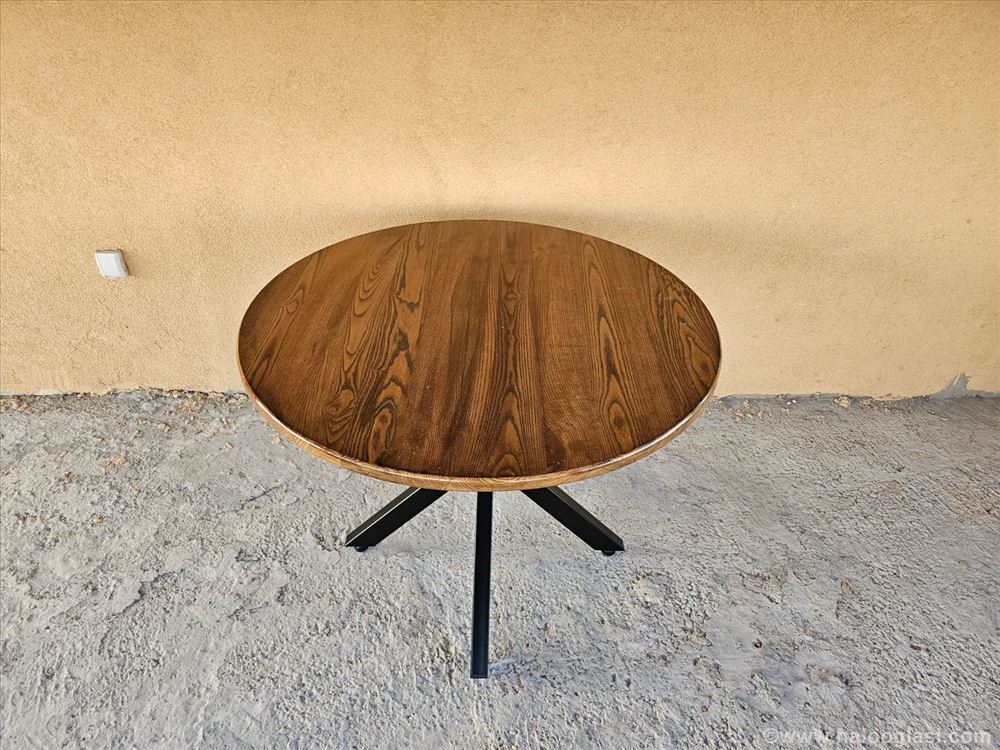 Jasen puno drvo okrugli trpezarijski sto 100 cm | Halo Oglasi