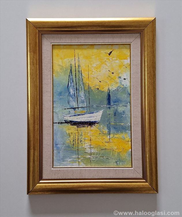 Ulje na platnu - Jutro na moru, prelepa slika! | Halo Oglasi