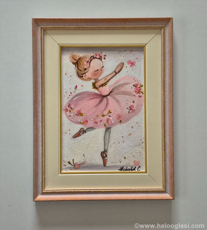Ulje na platnu - Mala slatka balerina | Halo Oglasi