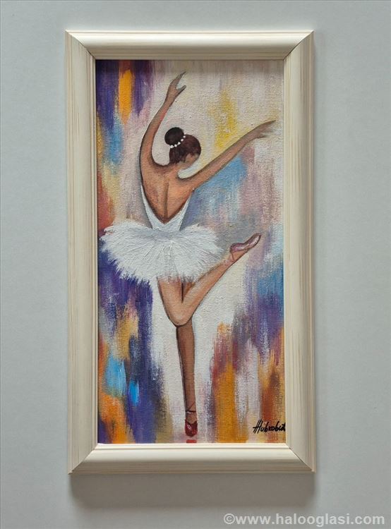 Ulje na platnu - Balerina u zanosu, prelepo! | Halo Oglasi