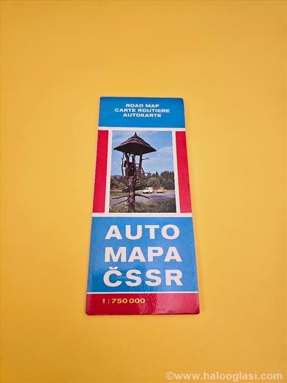 Kolekcionarski primerak auto mape ČSSR | Halo Oglasi