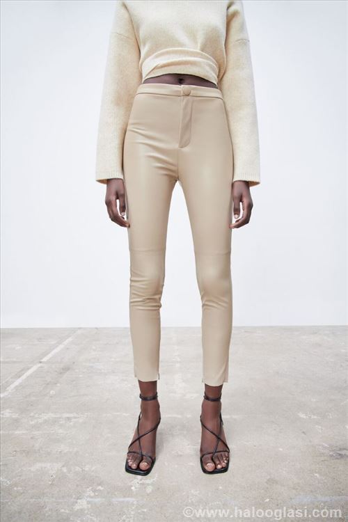 Zara faux leather pantalone | Halo Oglasi