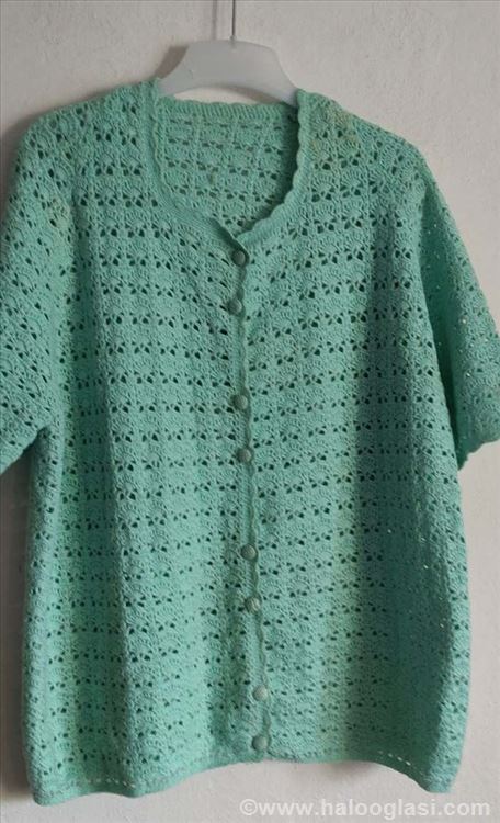 Vintage ručno heklana bluza vel. M | Halo Oglasi