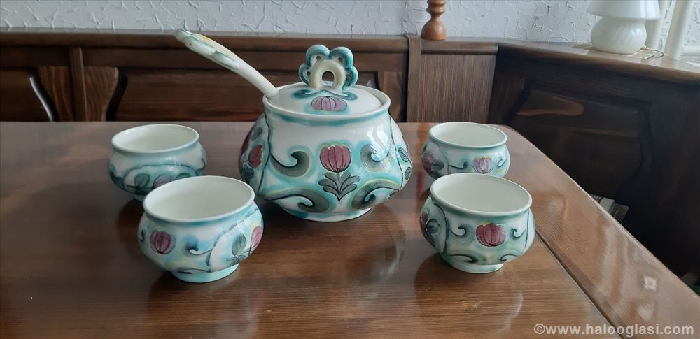 Keramička činija sa 4 male činije | Halo Oglasi