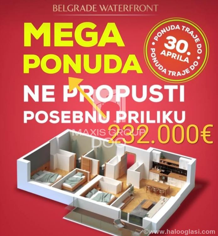 Lux55m2-BW Nota ispod cene Belgrade Waterfronta ID | Halo Oglasi