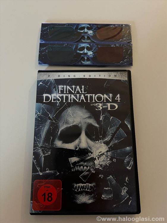 Final Destination 3D + 2D DVD + 2x 3D naocare | Halo Oglasi