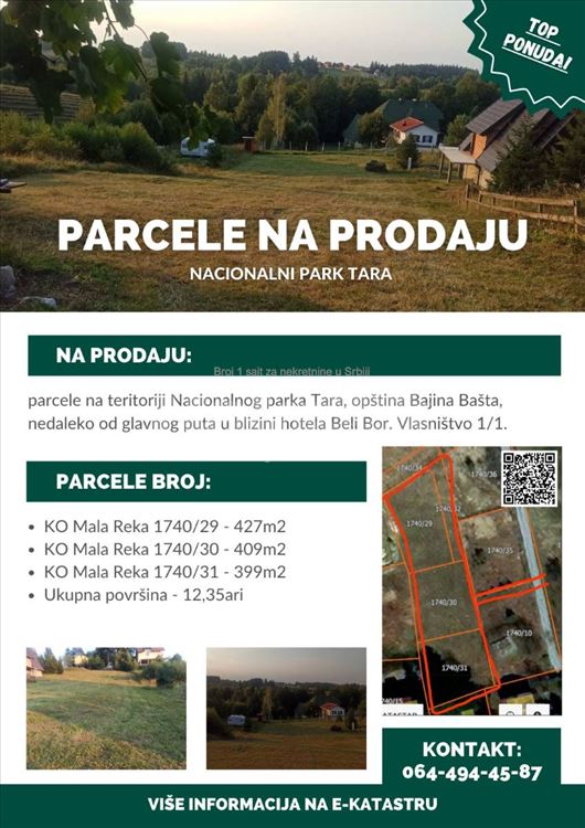 Prodajem parcele na Tari | Halo Oglasi