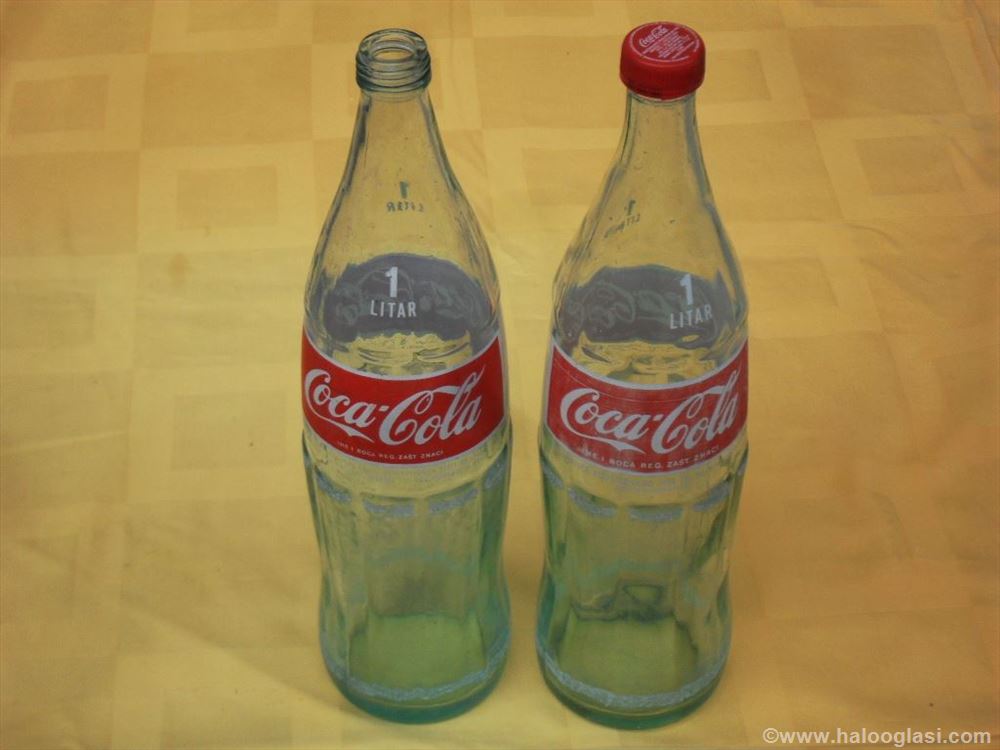 Staklena stare Coca Cola litarske boce Koka kola | Halo Oglasi