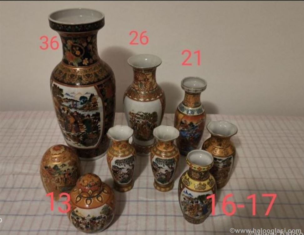 Kineske vaze 9 kom | Halo Oglasi