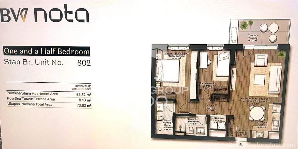 Lux73.62 m2-BW Nota ispod cene Belgrade Waterfront | Halo Oglasi