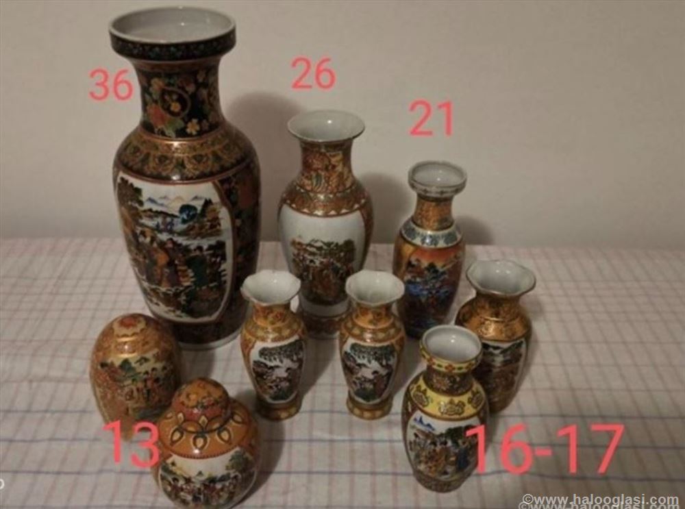 Kineske vaze 9 kom | Halo Oglasi