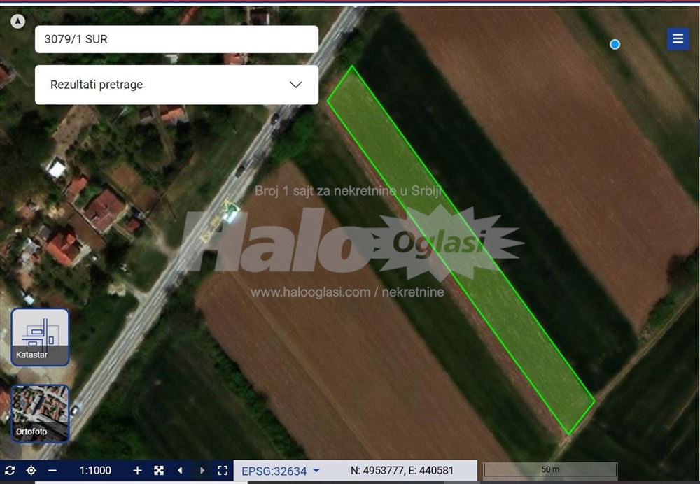Plac 24,45 ari glavni put Jakovo-Boljevci | Halo Oglasi
