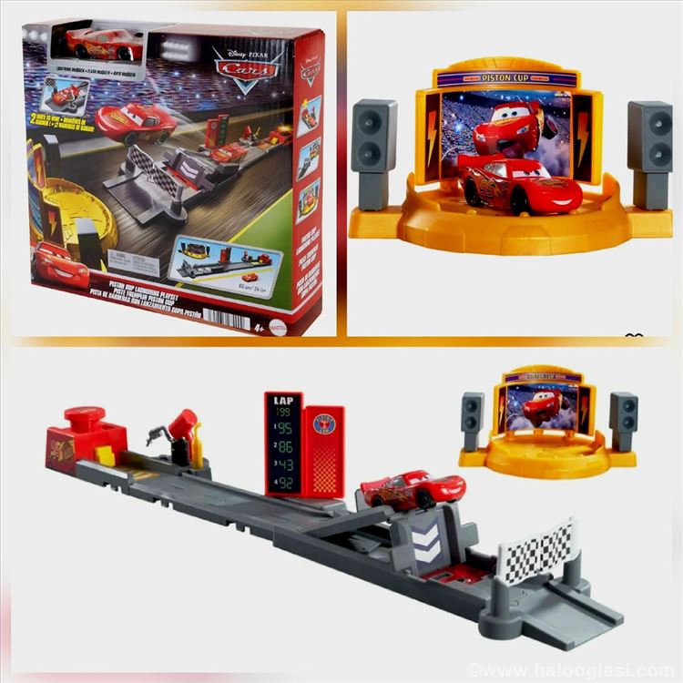 Munja McQueen Cars Piston Cup lanser set, novo | Halo Oglasi