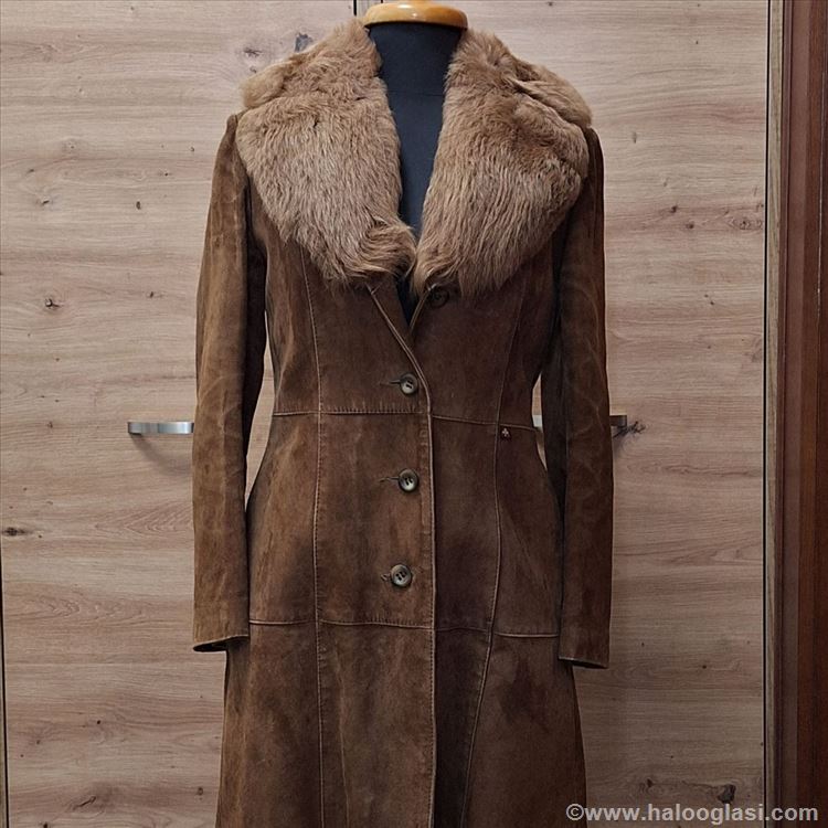 Bunda hipi stil 70-e 20v, koža, vel S | Halo Oglasi