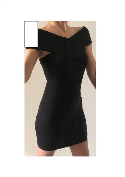 Elegantna crna mini haljina (vel: M) | Halo Oglasi