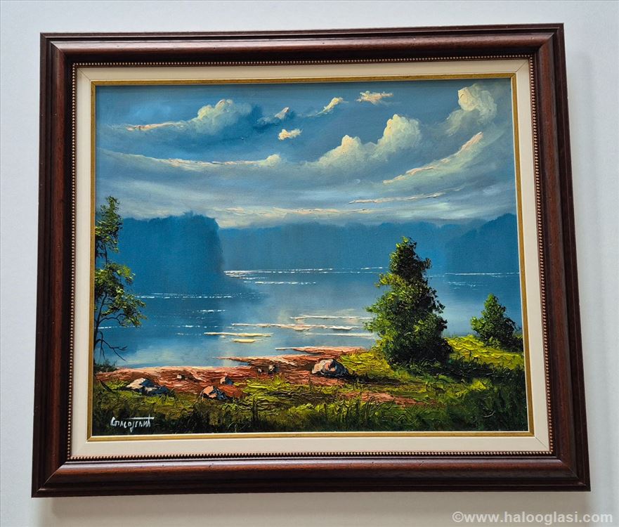 Ulje na platnu - Ispod oblaka, prelepa slika! | Halo Oglasi