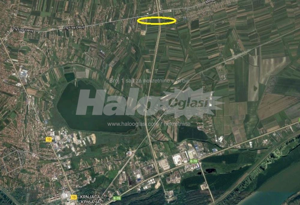 Parcela Ovca u blizini puta Ovca-Borca | Halo Oglasi