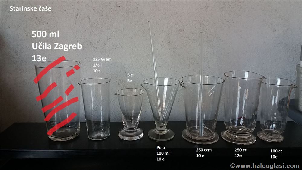 Starinske laboratorijske čaše Vintage | Halo Oglasi