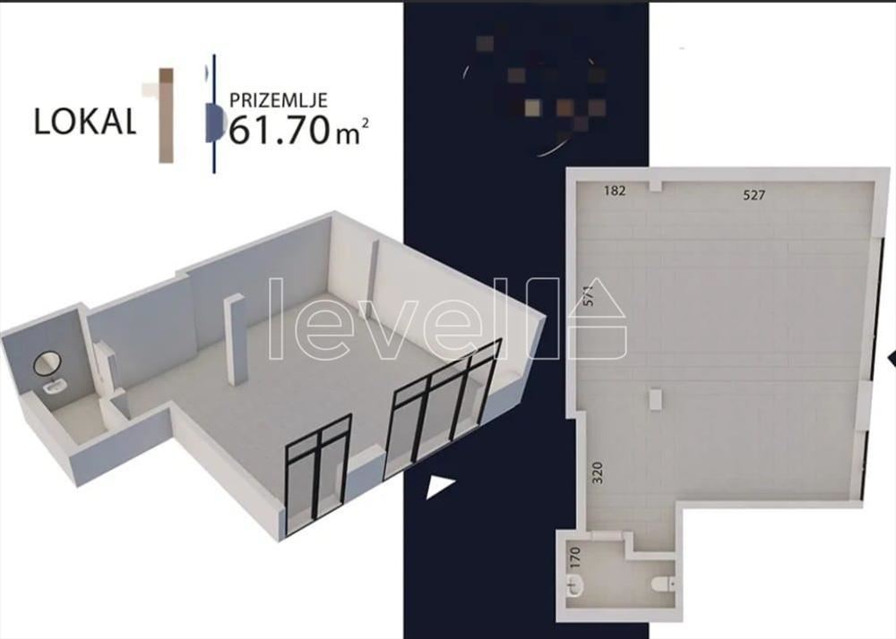 Lokal,Novi Sad,Klisa,kv: 62.00, € 122760, ID: 8000 | Halo Oglasi