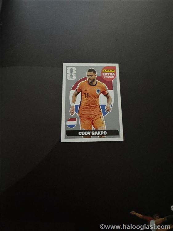 Cody Gakpo silver extra sticker panini WC 2026 | Halo Oglasi