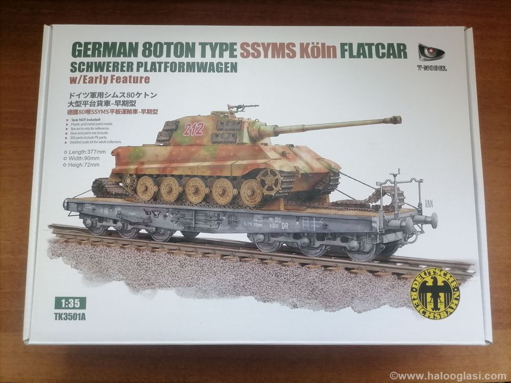 T-Model 1/35 German 80-ton Type SSYMS Flatcar | Halo Oglasi